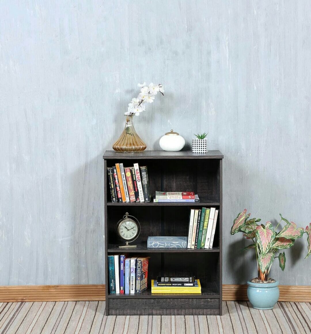 Three Tier Book Shelf in Wenge Finish | Rajtaishree